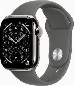 Apple Watch Series 11 GPS + Cellular 42mm Natural Titanium Case with ...