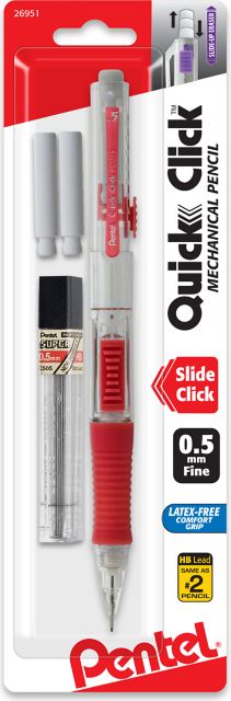 PENCIL QUICK CLICK 2PK .5MM | Pentel | Nashville State Community College